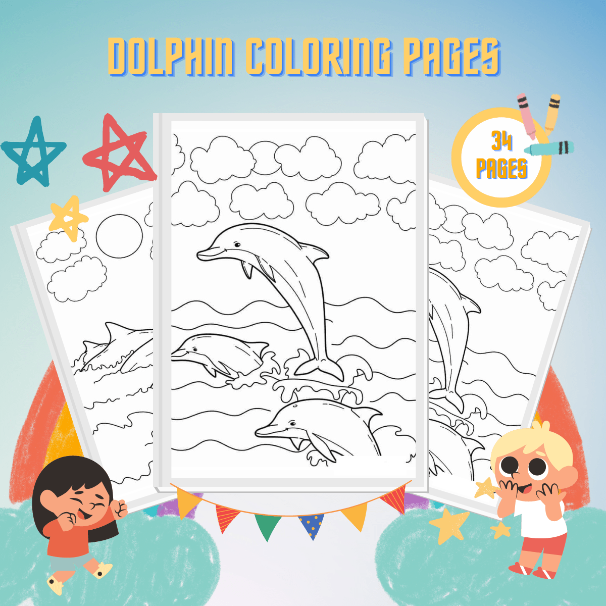 Dolphin Coloring Pages