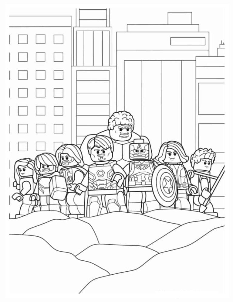 Marvel Avengers Coloring Pages For Kids - Free PDF Printables