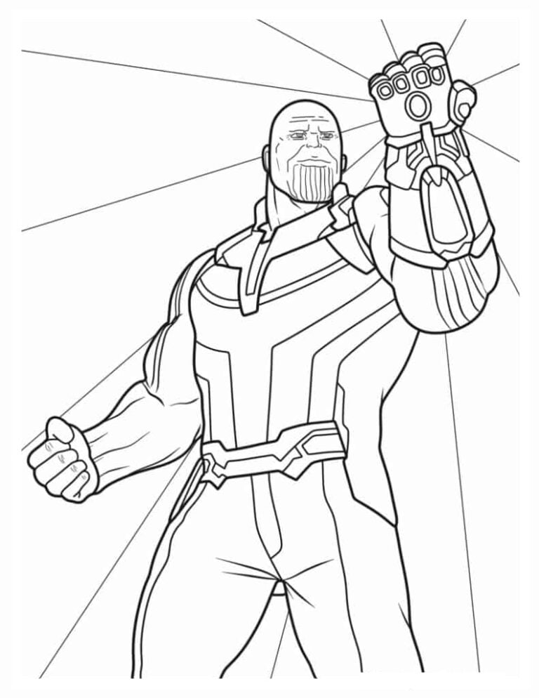 Marvel Avengers Coloring Pages For Kids - Free PDF Printables