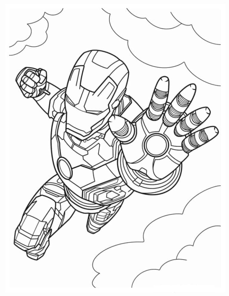Marvel Avengers Coloring Pages For Kids - Free PDF Printables