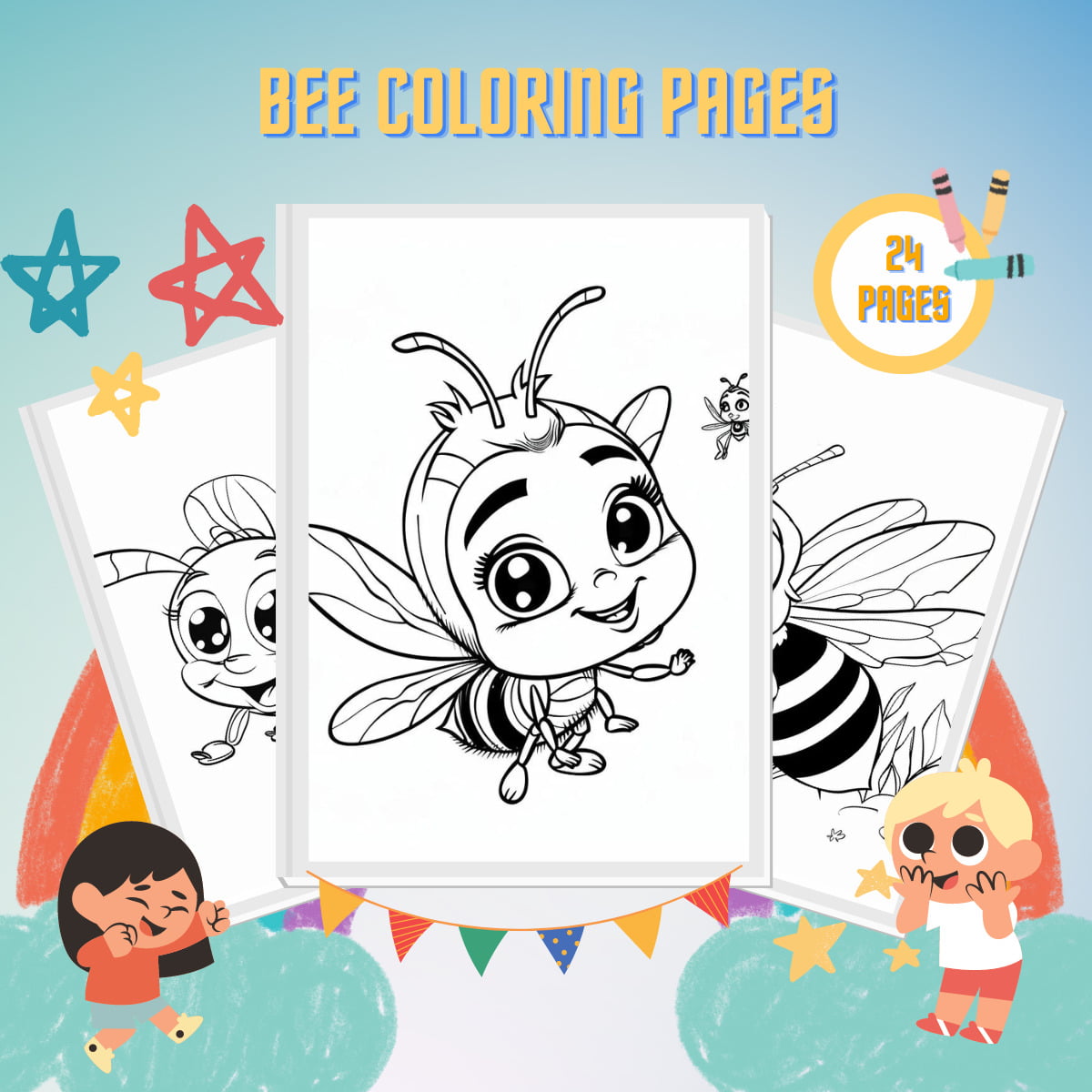 45 Dibujos De Abeja Para Colorear - Imprimibles gratis para niños | SSColoring