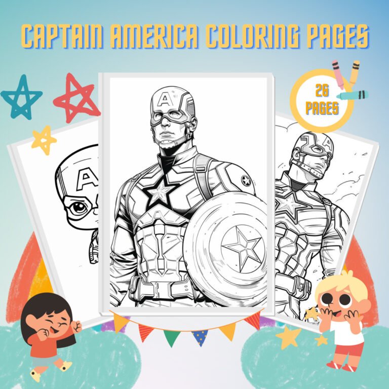 27 Captain America Coloring Pages - Free PDF Printables
