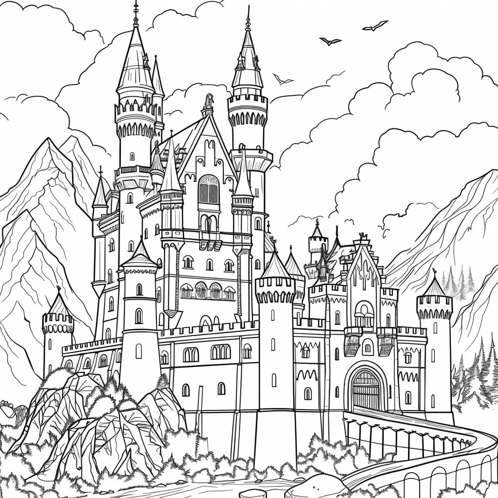 34 Castle Coloring Pages (Free Printables) - SSColoring