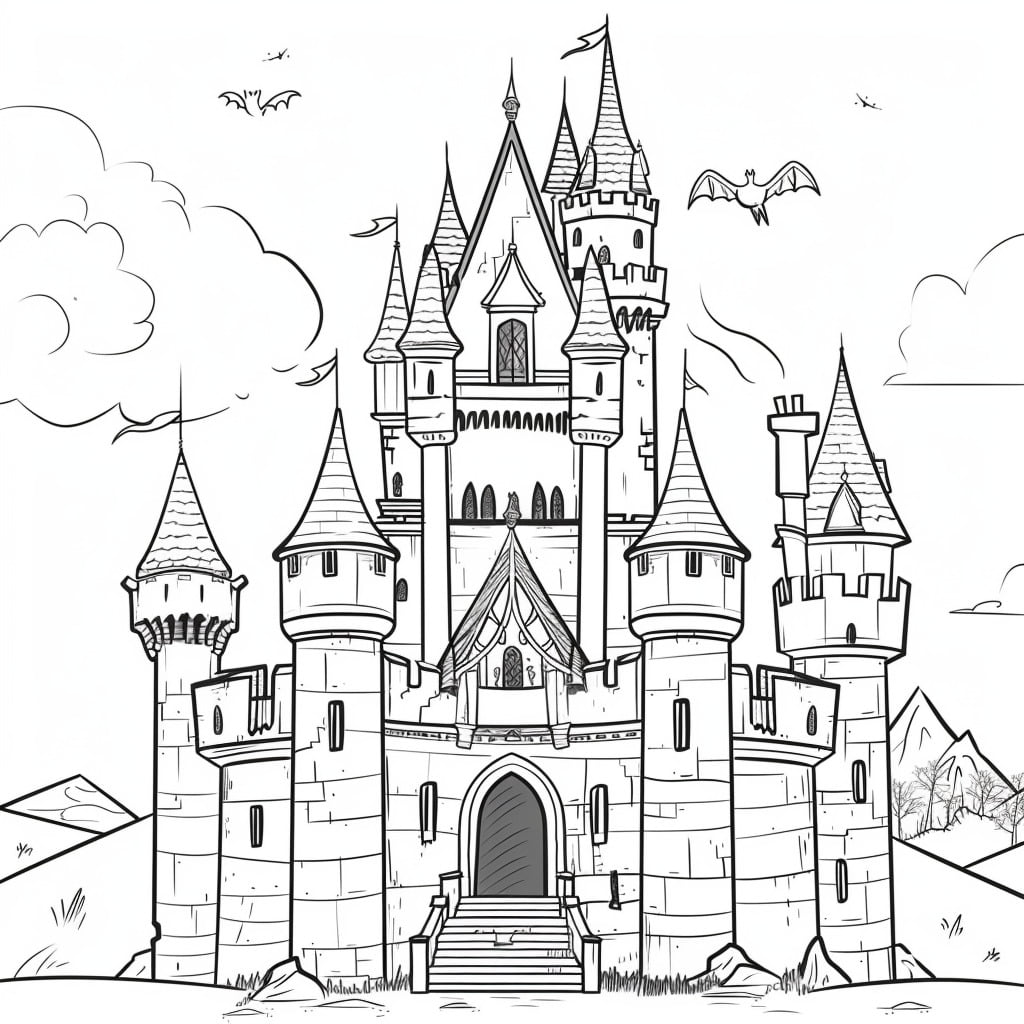 34 Castle Coloring Pages (Free Printables) - SSColoring