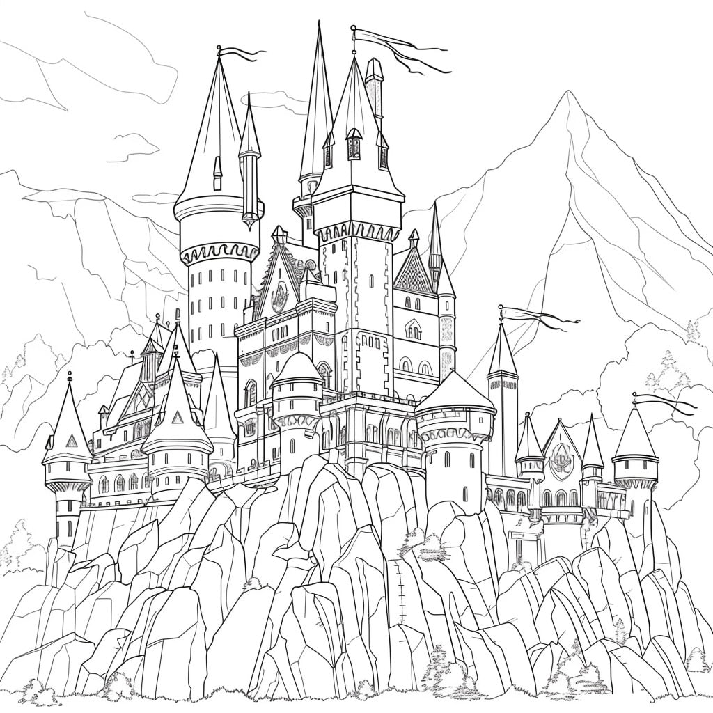 34 Castle Coloring Pages (Free Printables) - SSColoring