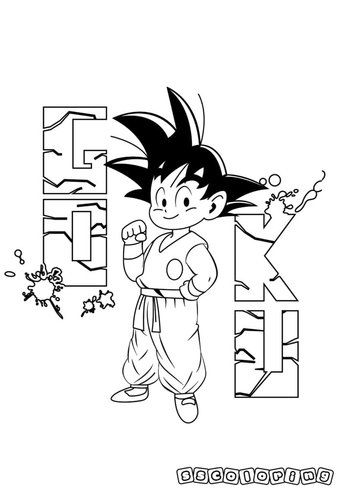 40 Goku Coloring Pages For Kids - Free Printable Sheets