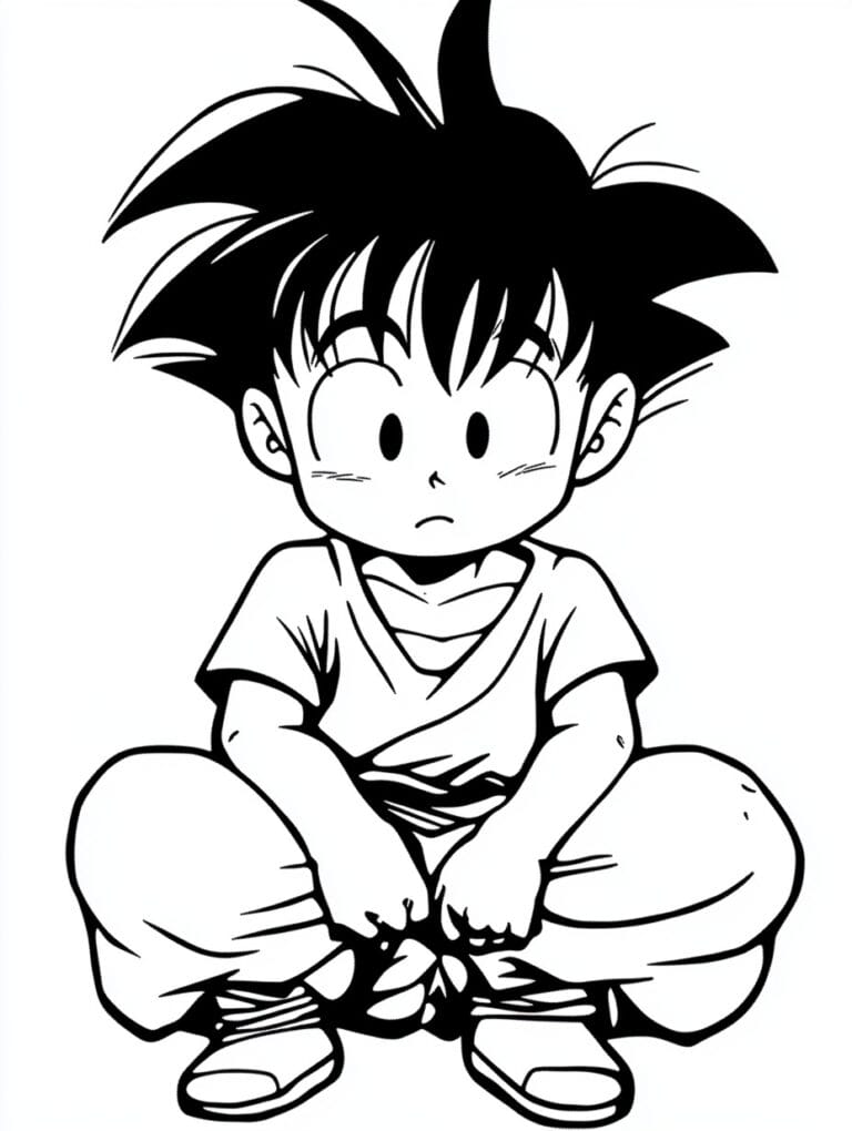 40 Goku Coloring Pages For Kids - Free Printable Sheets