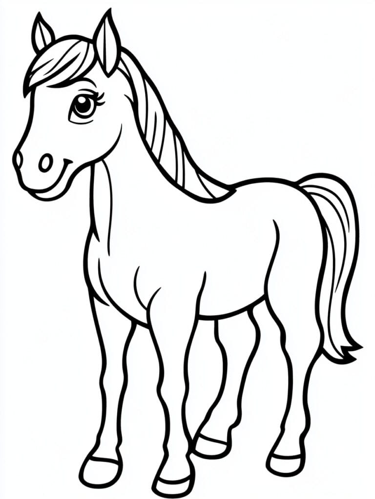 60 Gambar Mewarnai Kuda yang Dapat Dicetak Gratis | Menyenangkan untuk ...
