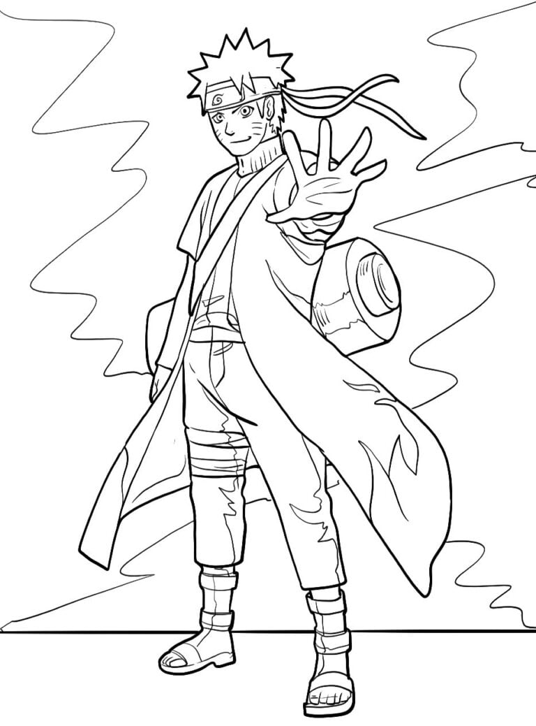 22 Free Printable Naruto Coloring Pages: Ninja Fun!