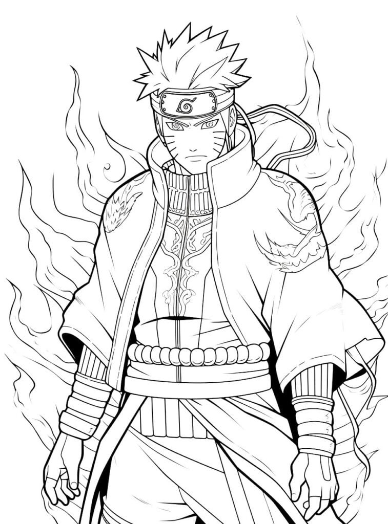22 Free Printable Naruto Coloring Pages: Ninja Fun!