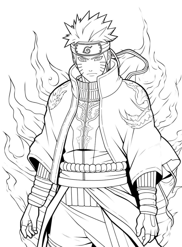 22 Free Printable Naruto Coloring Pages: Ninja Fun!