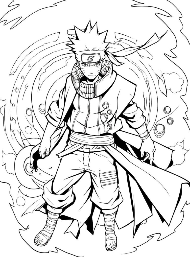 22 Free Printable Naruto Coloring Pages: Ninja Fun!