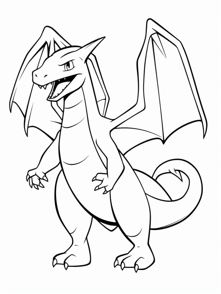 48 Dibujos de Charizard Para Colorear: da rienda suelta al artista que ...