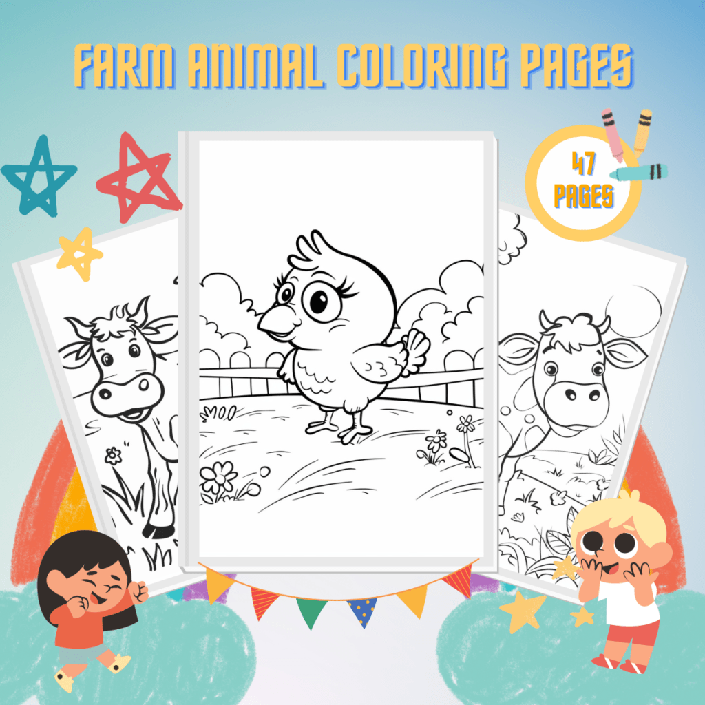 48 Farm Animal Coloring Pages | Free PDF Printables