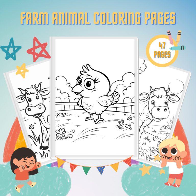 48 coloriage d'animaux de la ferme | Imprimables PDF gratuits