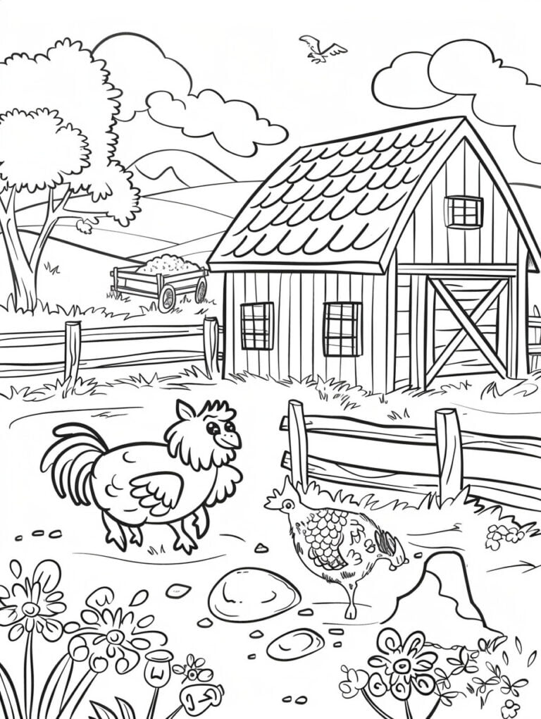 48 Farm Animal Coloring Pages | Free PDF Printables