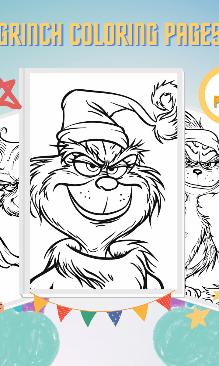 Grinch Coloring Pages Build The Grinch Coloring Pages (Free Printable)