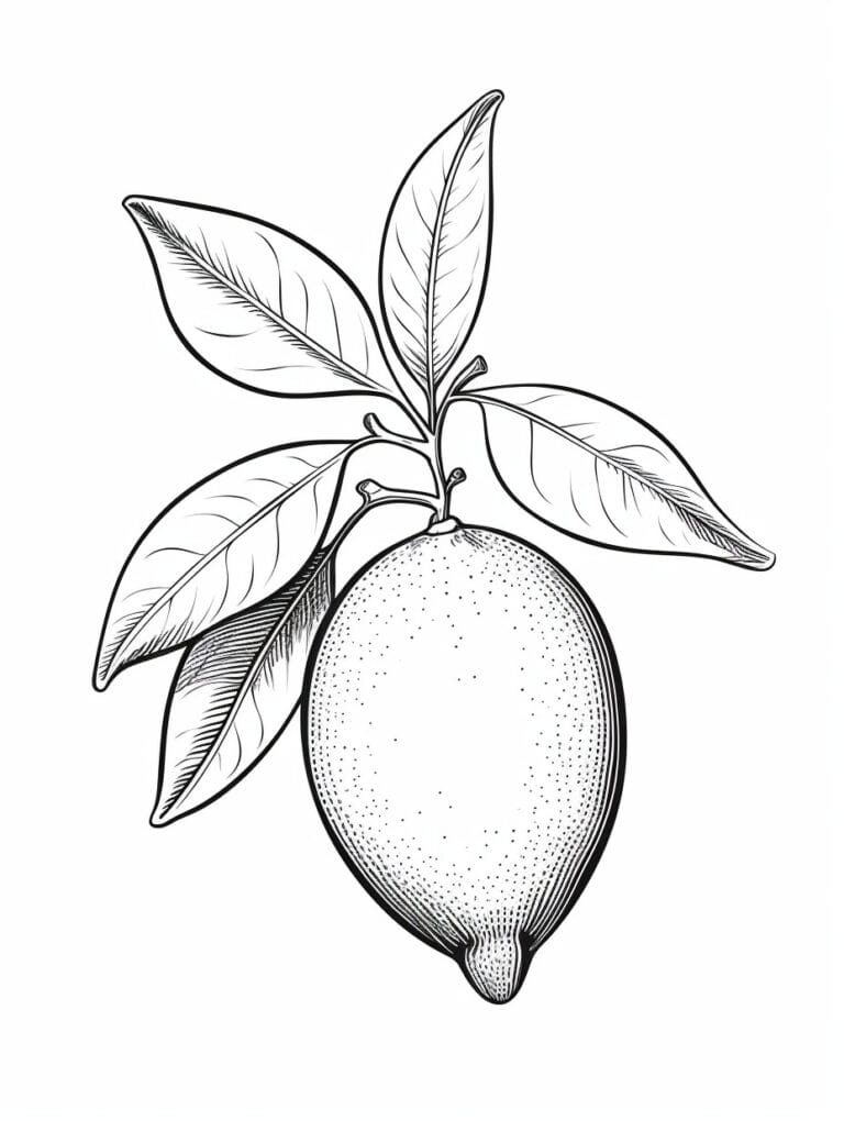 30 Disegni Limoni da colorare per bambini - PDF stampabili gratuiti