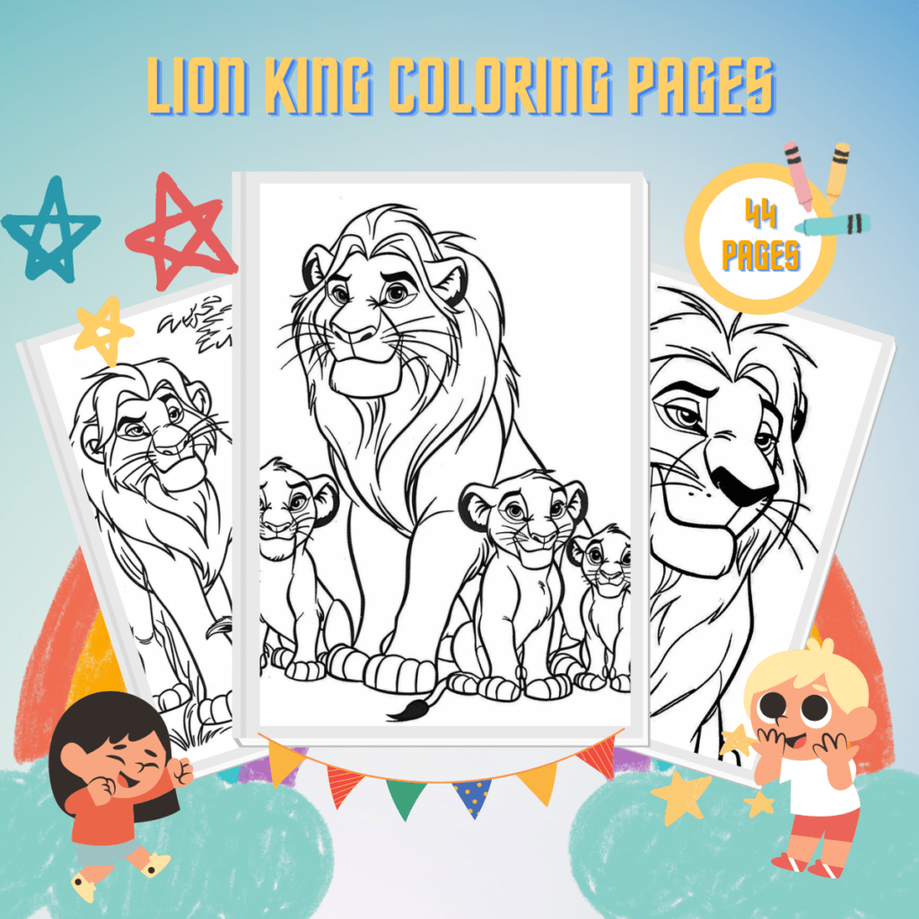 45 Lion King kleurplaat Voor Kinderen - Gratis PDF Printables
