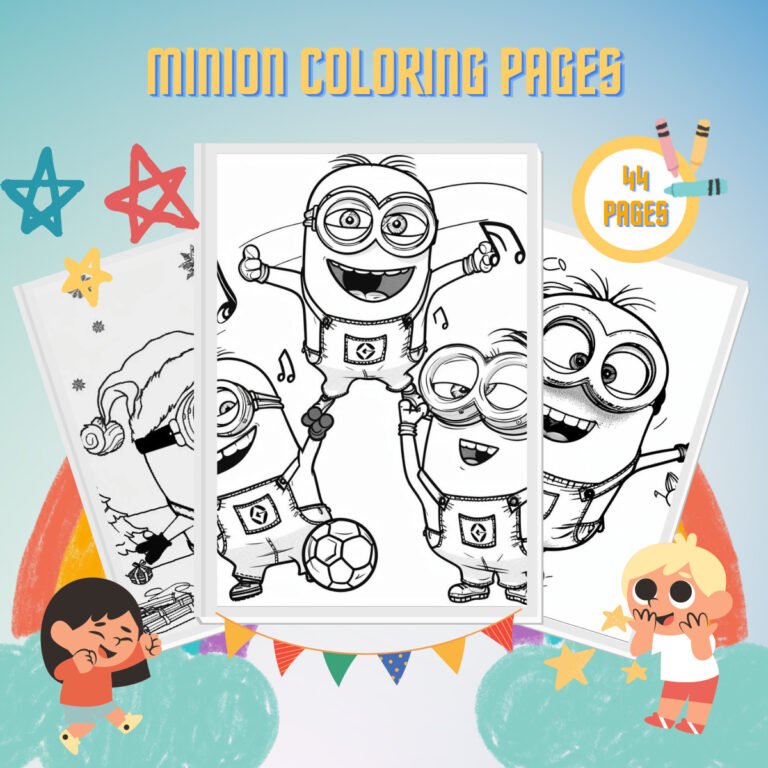 45 Minion Coloring Pages For Kids Free Pdf Printables