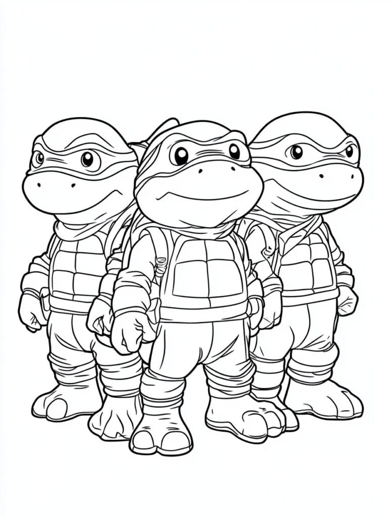 43 Ninja Turtles Coloring Pages For Kids - Free PDF Printables