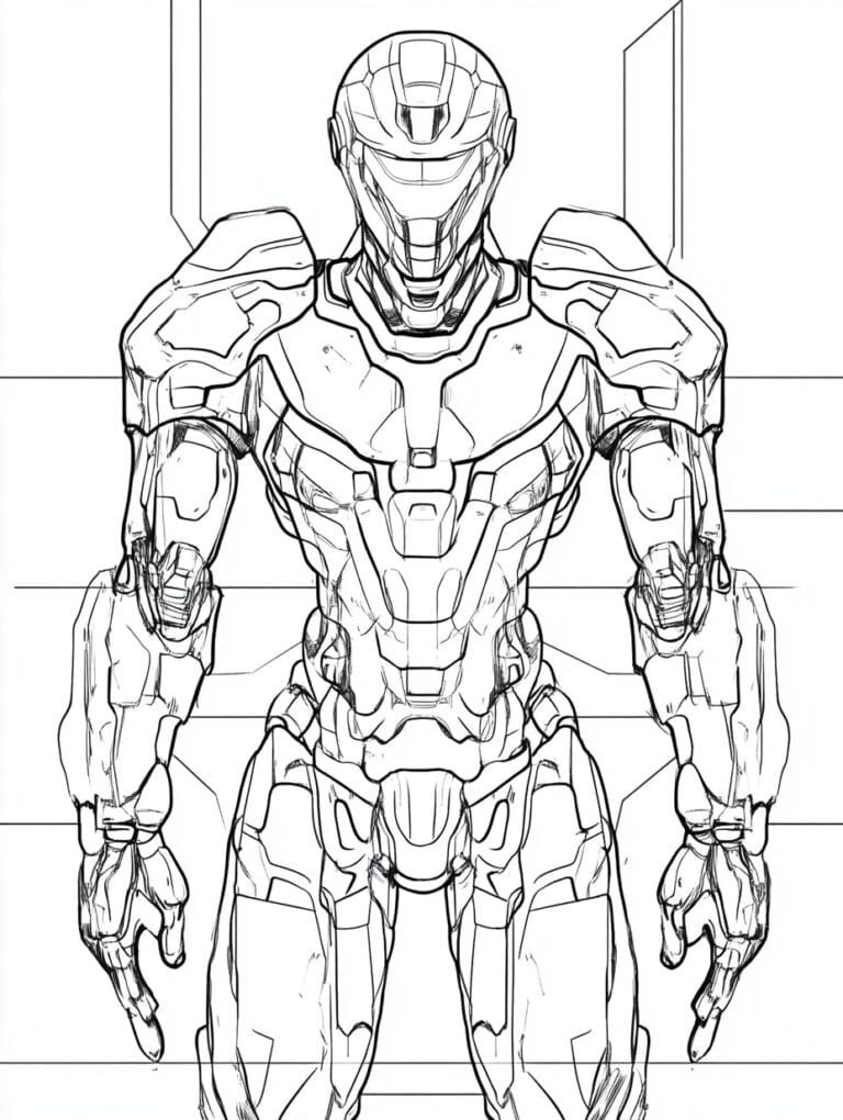 27 Gambar Mewarnai Robot: Tingkatkan Krayon Anda! SSColoring