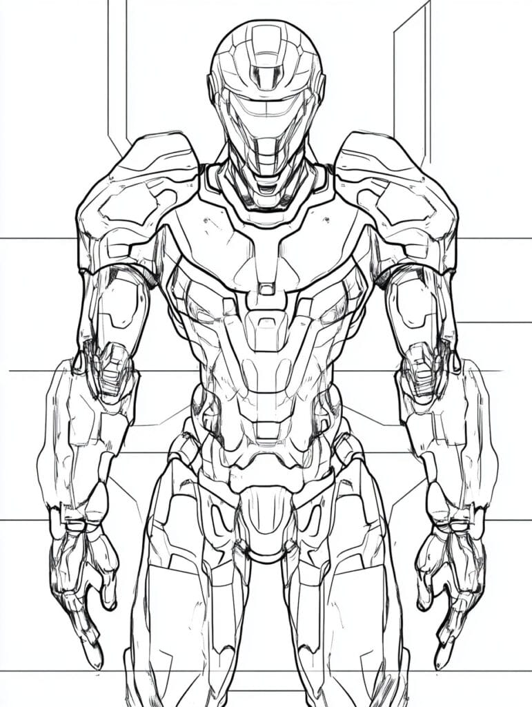 27 Gambar Mewarnai Robot: Tingkatkan Krayon Anda! SSColoring