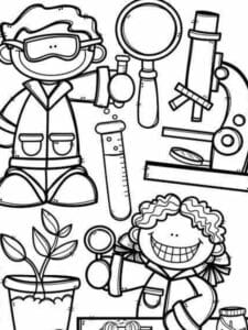 33 Science Coloring Pages For Kids - Free PDF Printables