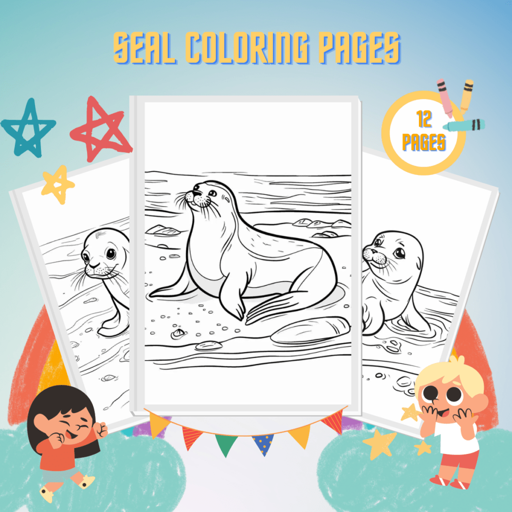 13 Playful Seal Coloring Pages For Kids - SSColoring