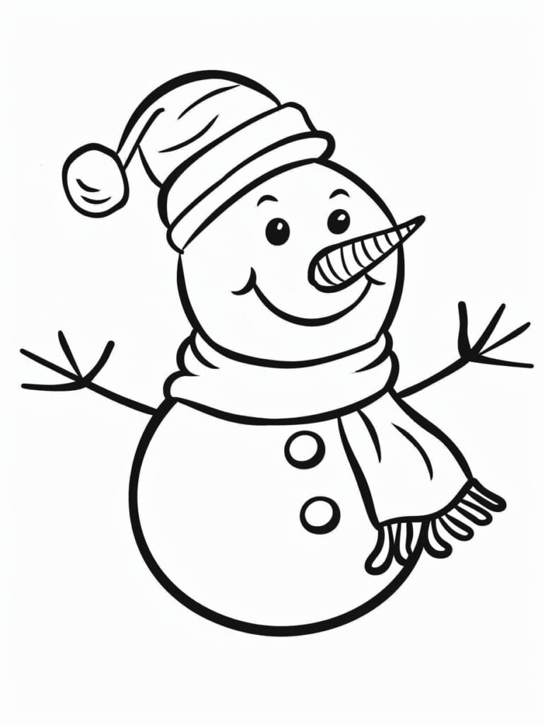 80 Snowman Coloring Pages: Winter Fun For Kids - SSColoring
