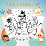 80 Dibujos de Muñeco de nieve Para Colorear: diversión invernal para ...