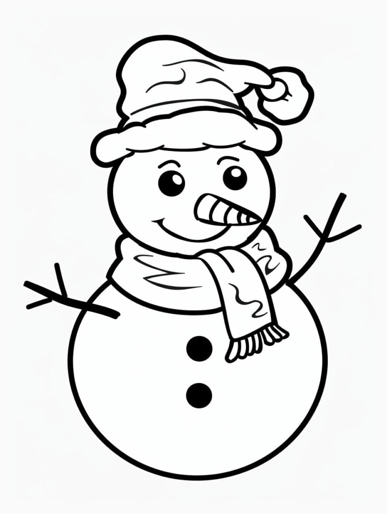 80 Snowman Coloring Pages: Winter Fun For Kids - SSColoring