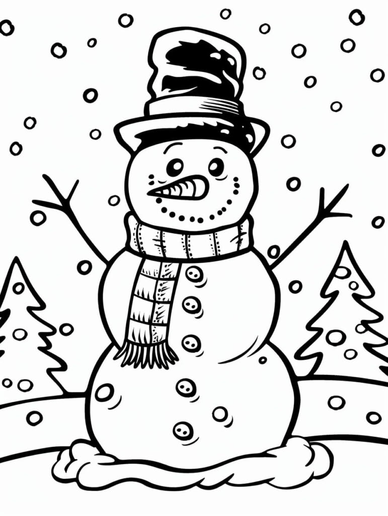 80 Coloriage Bonhomme De Neige : des plaisirs d'hiver pour les enfants ...
