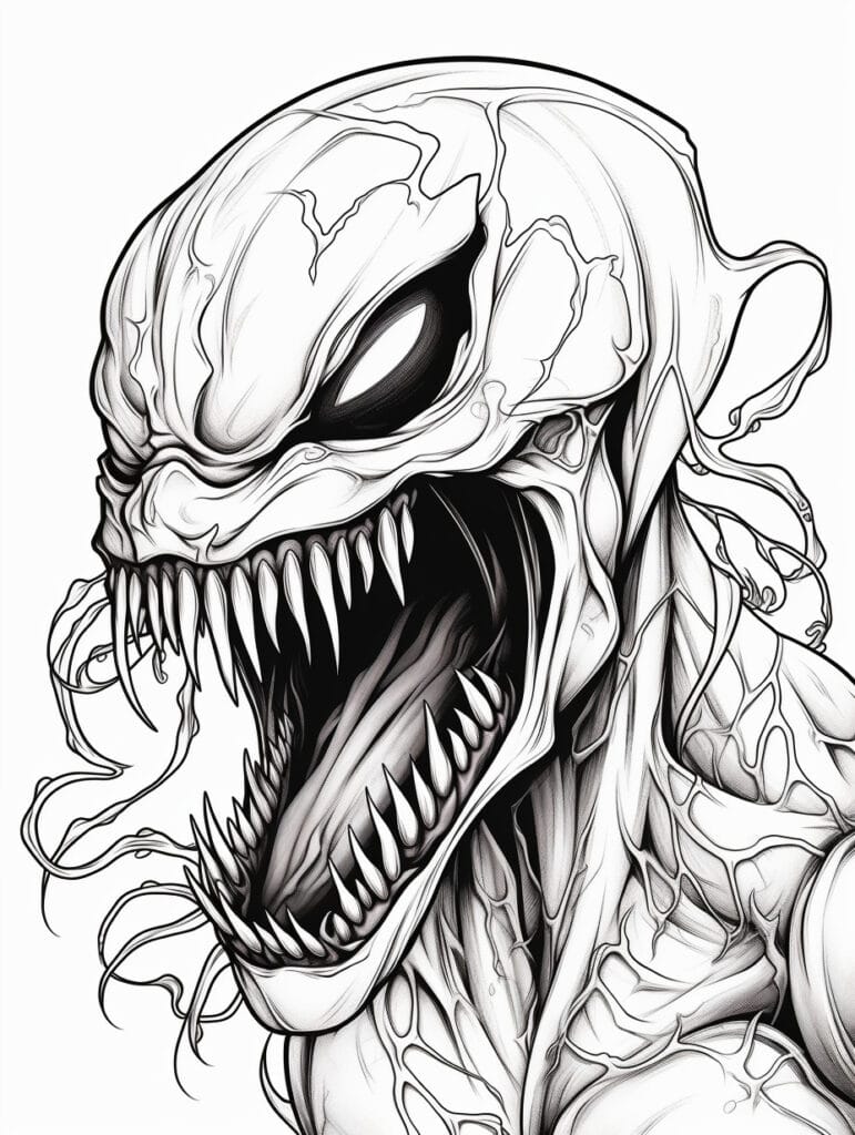 26 Venom Coloring Pages For Kids - Free PDF Printables