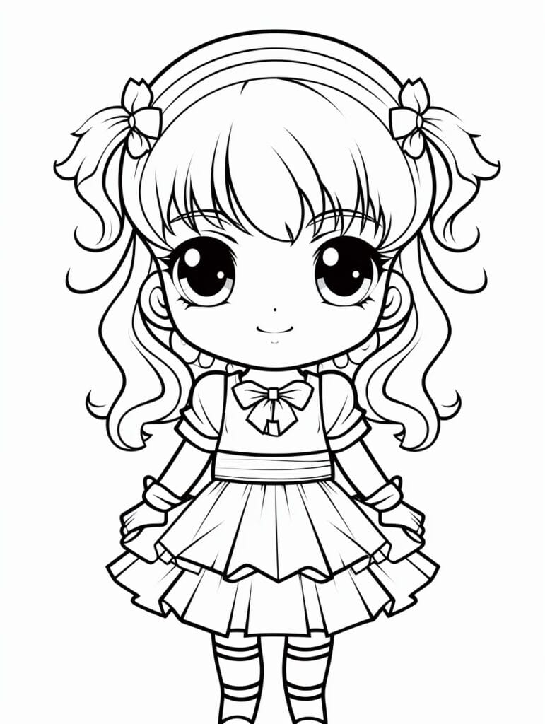 35 Chibi Coloring Pages - Free PDF Printables | SSColoring