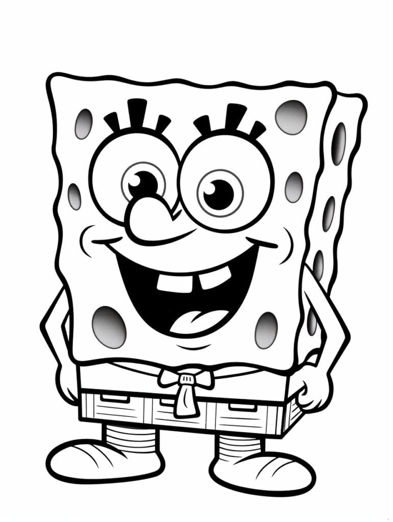 69 SpongeBob de colorat: distracție gratuită și imprimabilă!