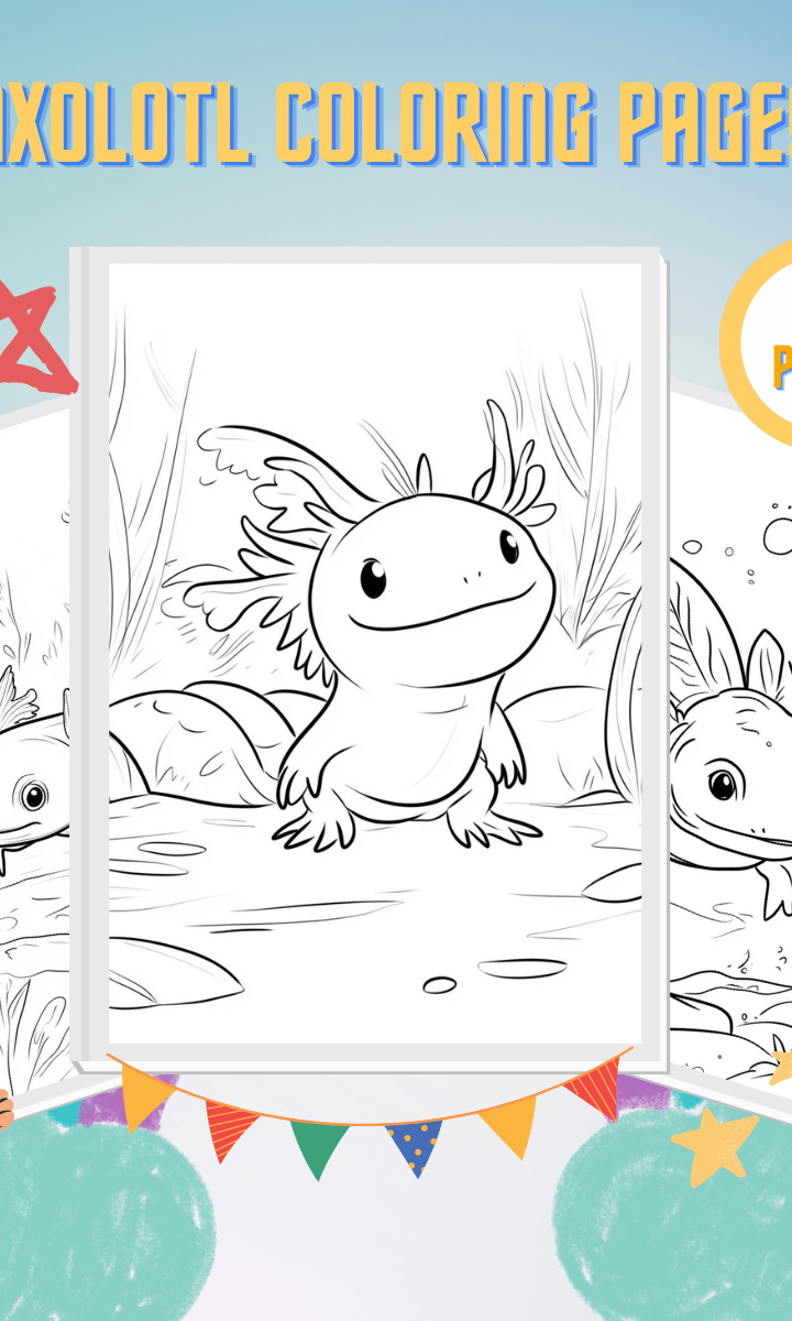 Axolotl Coloring Pages