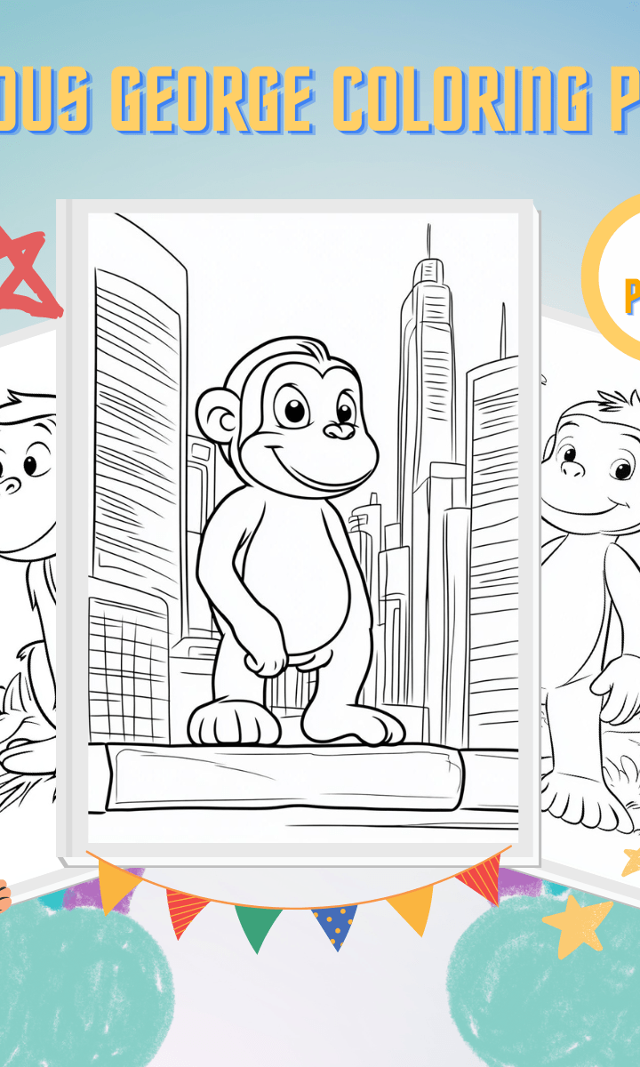 Curiosul George de colorat