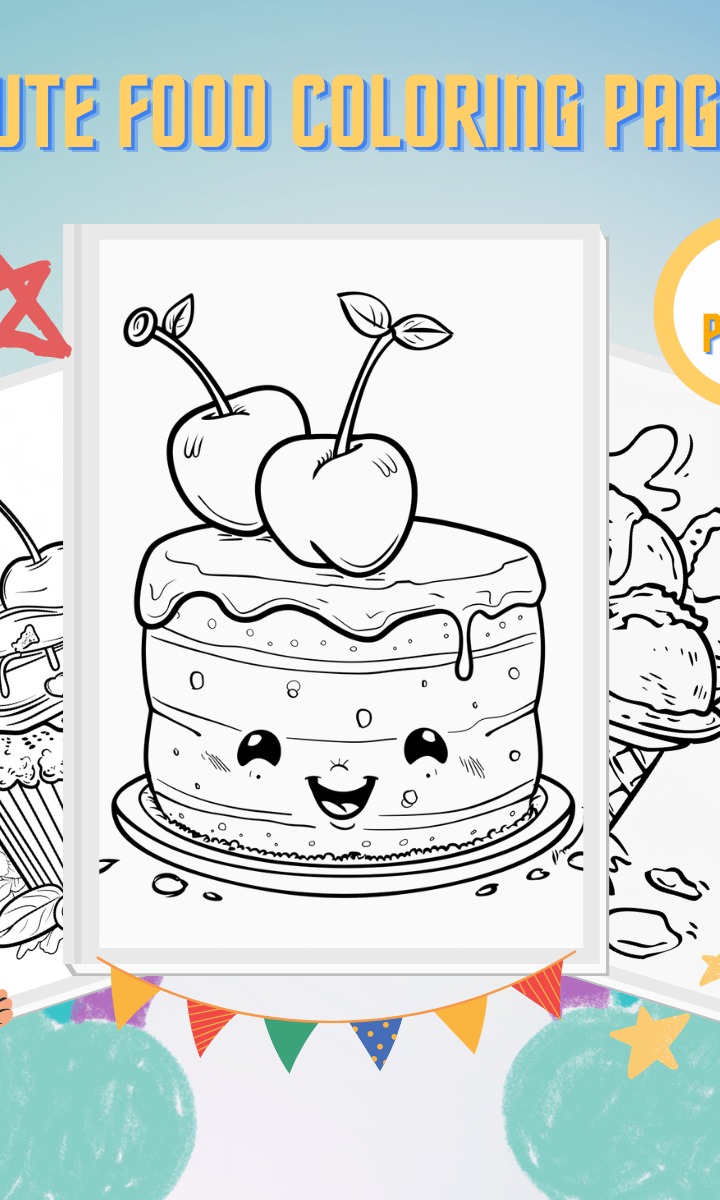 Cute Food Coloring Pages
