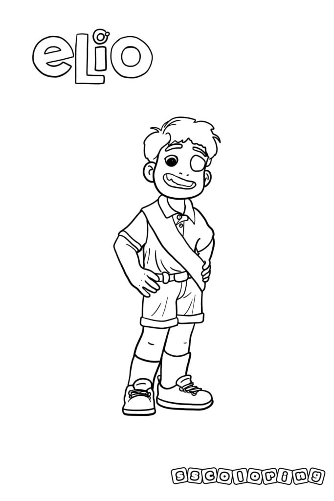 22 Elio Coloring Pages: Blast Off On A Space Adventure!
