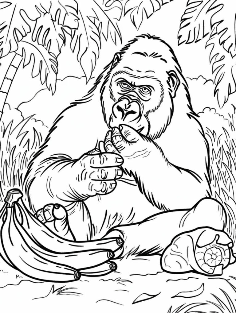 23 Kolorowanki Goryl | Darmowe pobieranie i drukowanie w formacie PDF