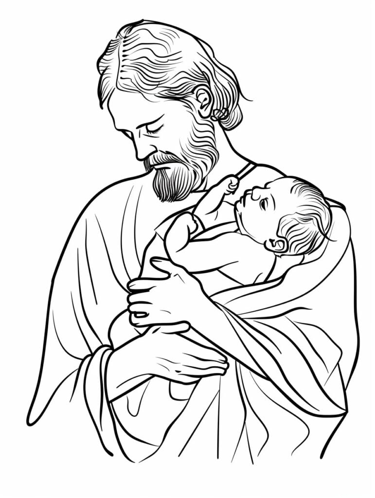 29 Isus de colorat: Doodles divin pentru copii