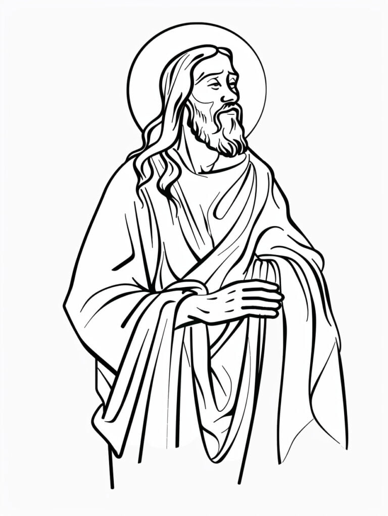 29 Isus de colorat: Doodles divin pentru copii