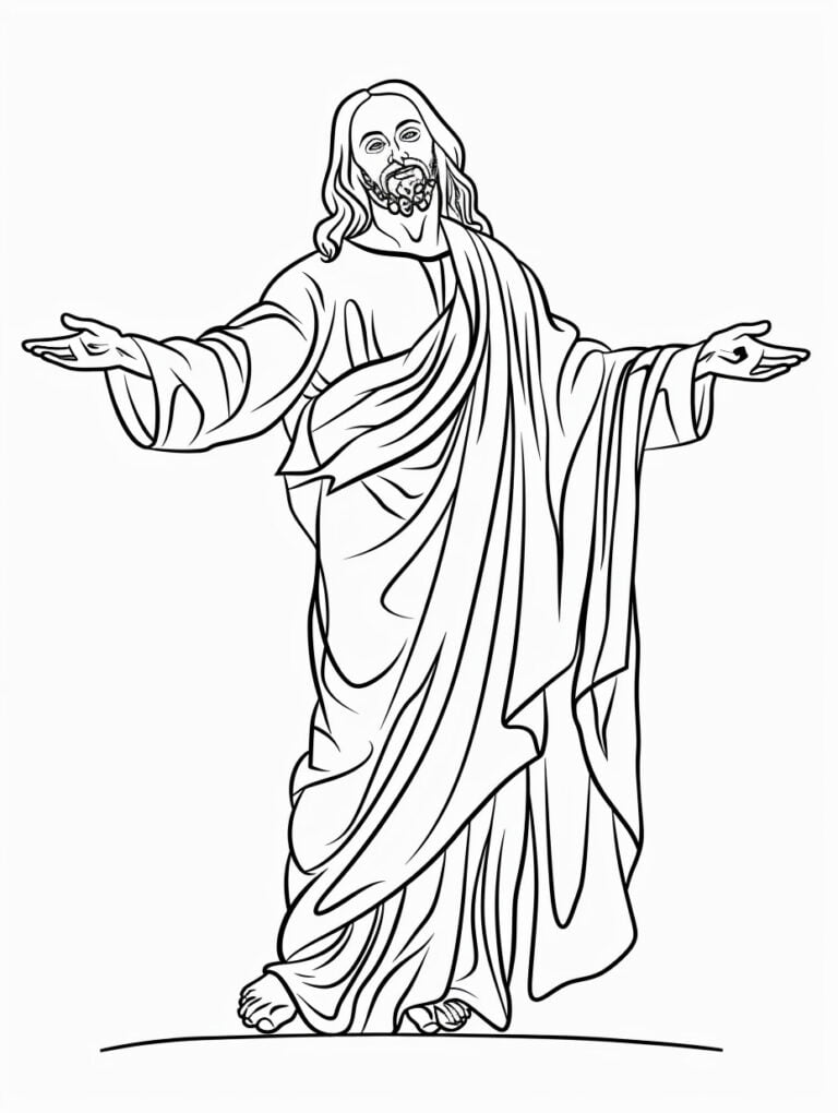 29 Jesus Coloring Pages: Divine Doodles For Kids