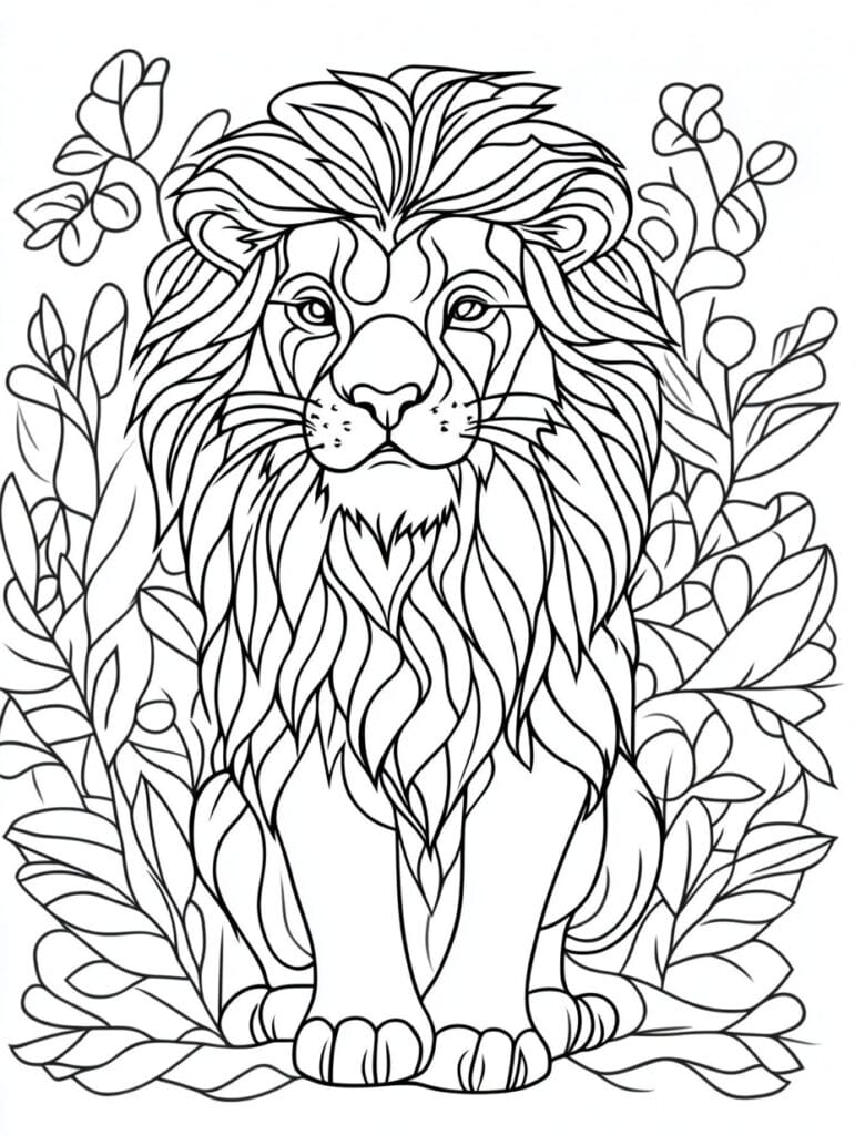 Colorare Kleurplaten Leone Coloriages Disegni Animali Animais Tiere ...