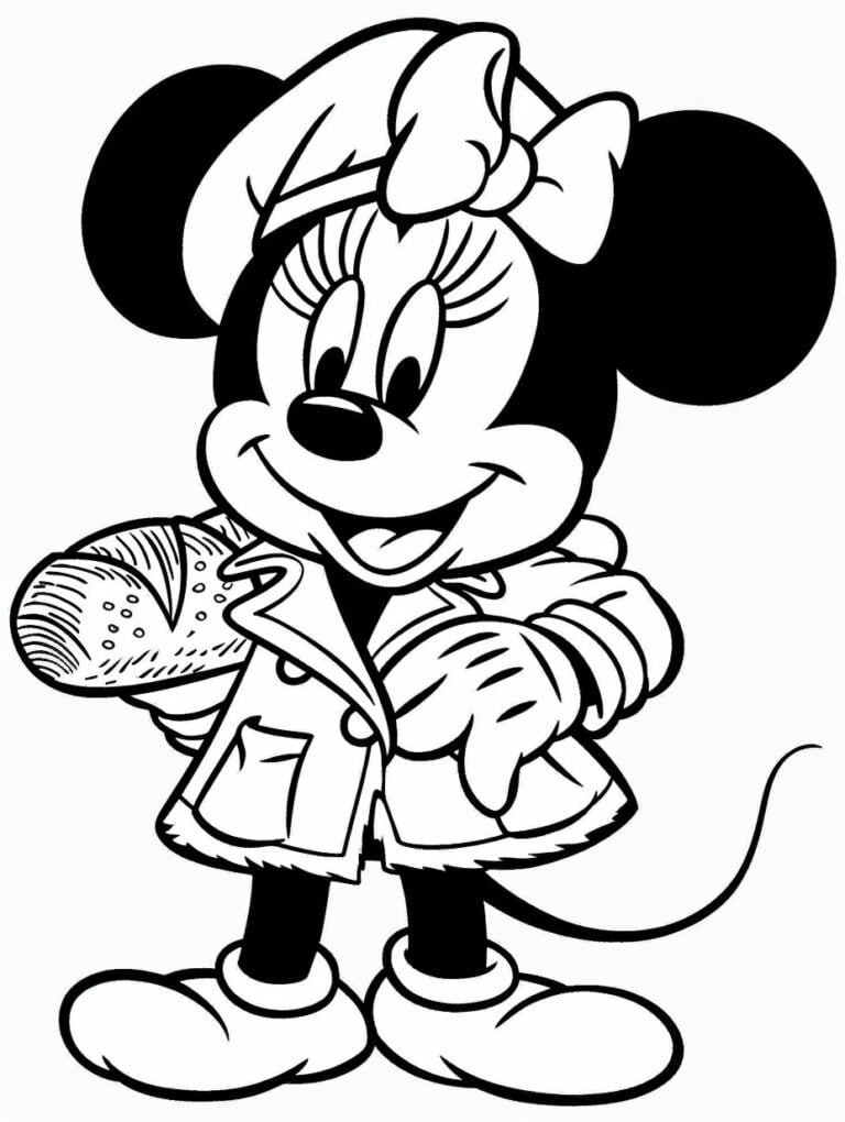 32 KOSTENLOSE Minnie Mouse ausmalbilder: Ausdrucken und online ausmalen