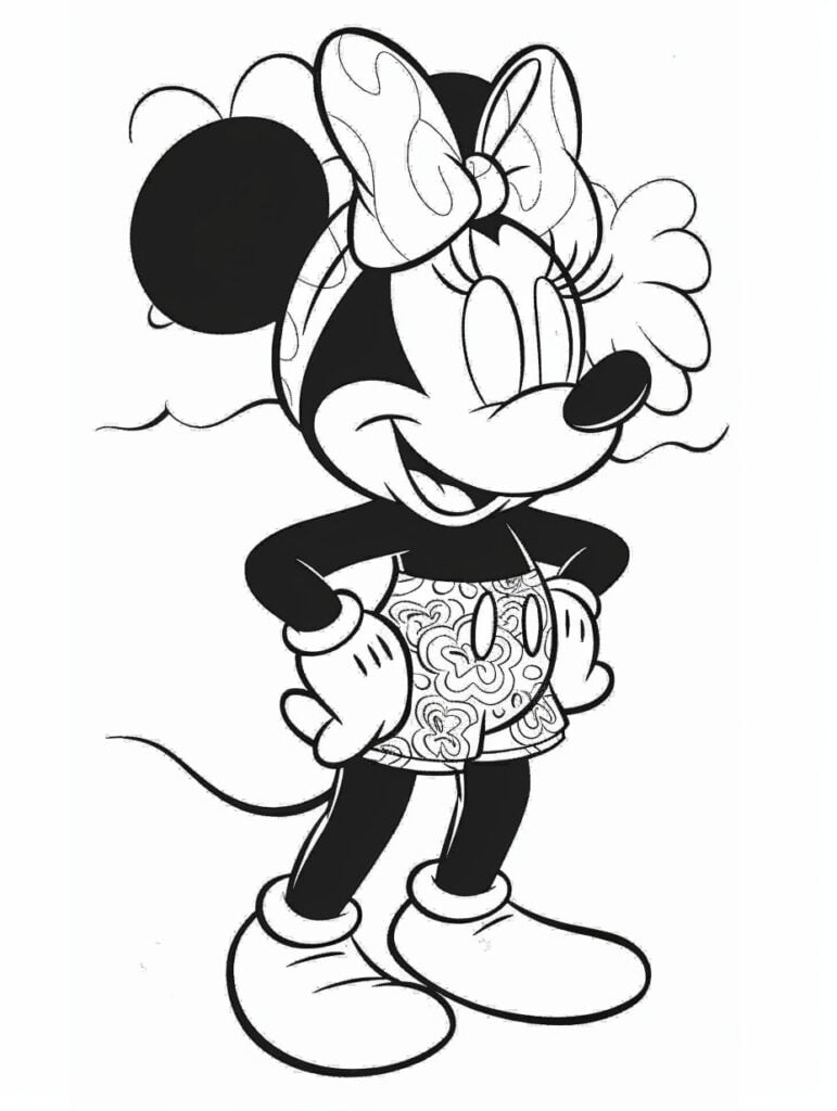32 FREE Minnie Mouse Coloring Pages: Print & Color Online