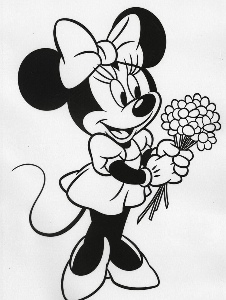 32 Disegni Minnie Da Colorare: stampa e colora online