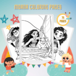 76 Moana Coloring Pages: Sail & Color With Moana
