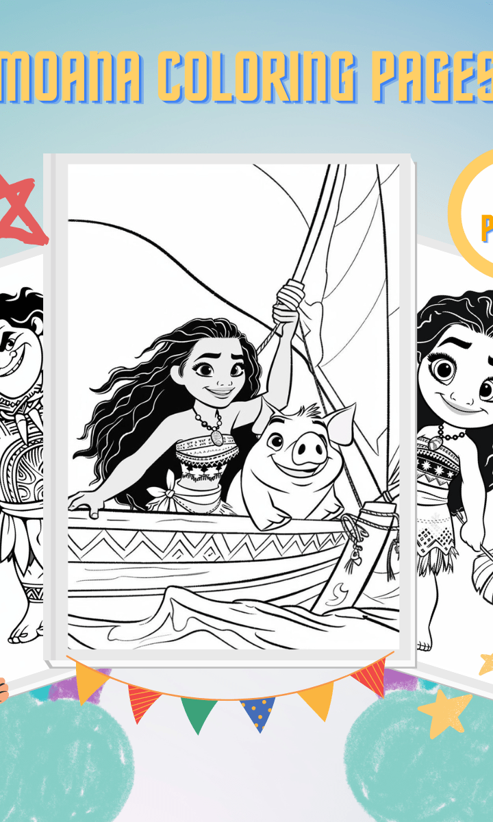 Moana Coloring Pages